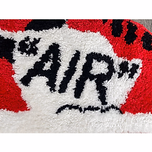 LUXAPE Sneaker Rug - Handmade & Premium- 30in (75cm) - Hypebeast Rug - Hypebeast Room Decor - Living Room, Bedroom, Children Room, Door mat - Aesthetic Room Decor - Luxape Rug (Luxape-7)