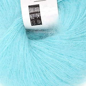 Wool Yarn, Soft Lightweight Knitting Yarn, Angora Mohair Hand Washable Crochet Yarn for Hand Knitting, Anti Pilling and Anti Shrinkage Yarn for Weave Scarve, Shawl, Sweater, Hat