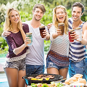 CWHHRN 16OZ Glass Cups with Lids and Straws, Vintage Embossed Glassware for Whiskey Cocktail Beer, Iced Coffee Cups with Lid, Glass Tumbler with Straw and Lid (2 PACK)