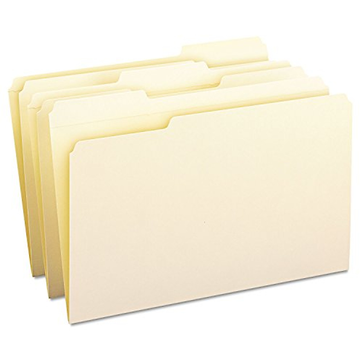 Smead File Folder, Reinforced 1/3-Cut Tab, Assorted Positions, Legal Size, Manila, 100 per Box (15334)