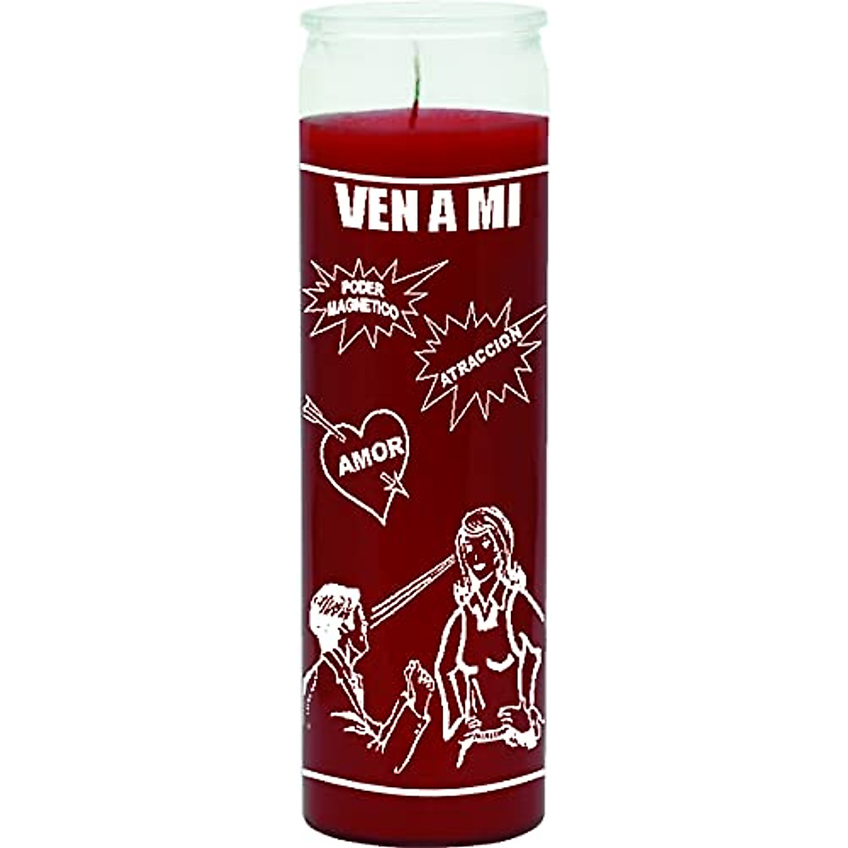 INDIO Come to Me Red Candle - Silkscreen 1 Color 7 Day