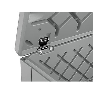 Rubbermaid Outdoor Deck Box, Extra Large, Weather Resistant, Gray for Lawn, Garden, Pool, Tool Storage, Home Organization