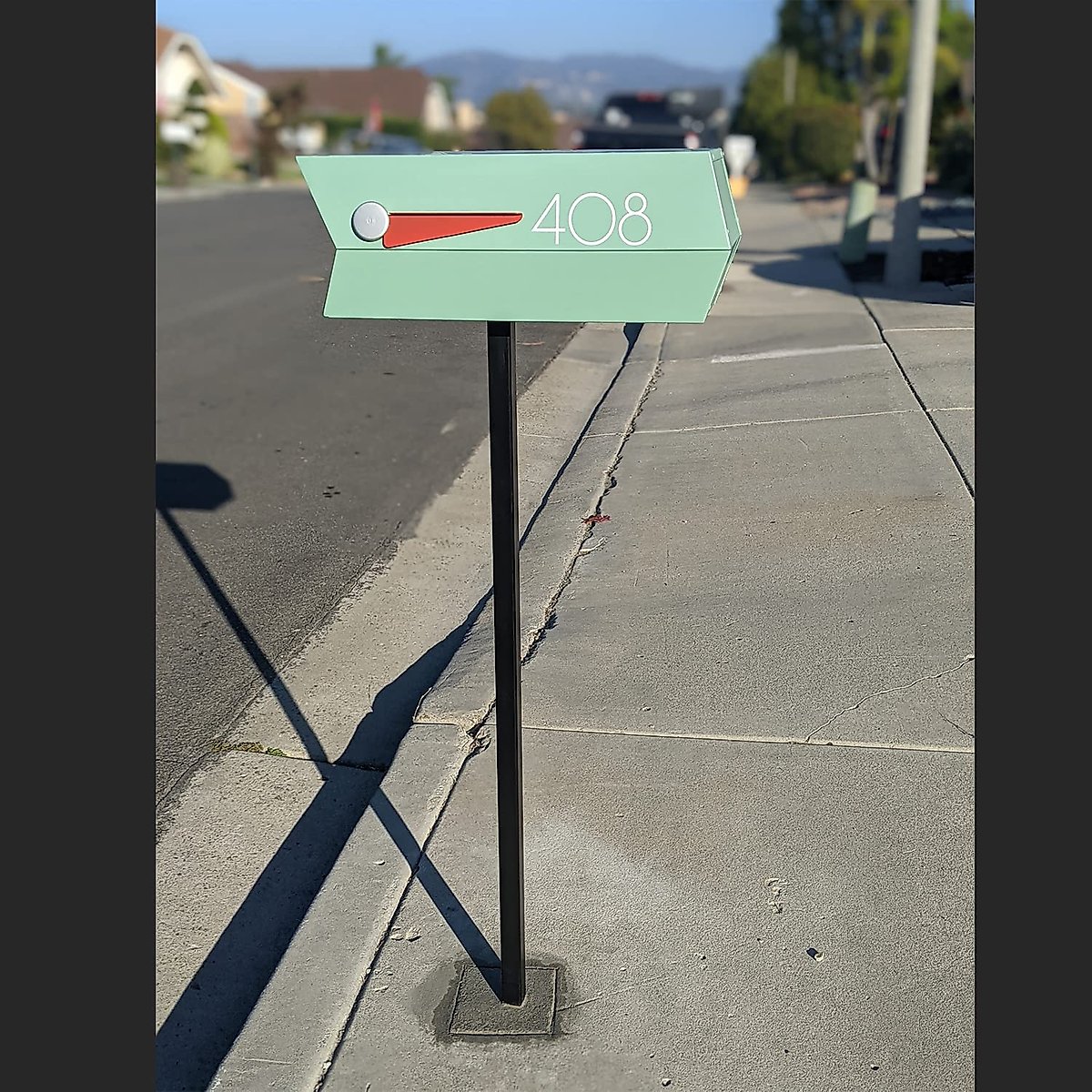 modbox USA Modern Mailbox Address Numbers in Chalet Style Font, Custom Cut to Order, Set of 2 (Paris)