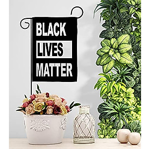 USA Made Black Lives Matter-Civil Rights Double-Sided Lawn Decoration Gift House Garden Yard Banner Revolution Movement Equality Social, Flag 13"x 18.5", Thick Fabric