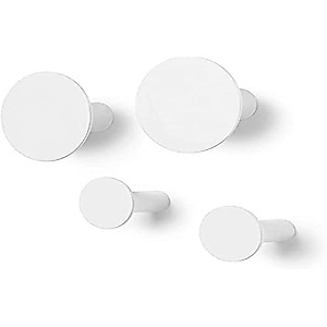 Blomus Ponto Wall Hooks - Set of 4 - Lily White