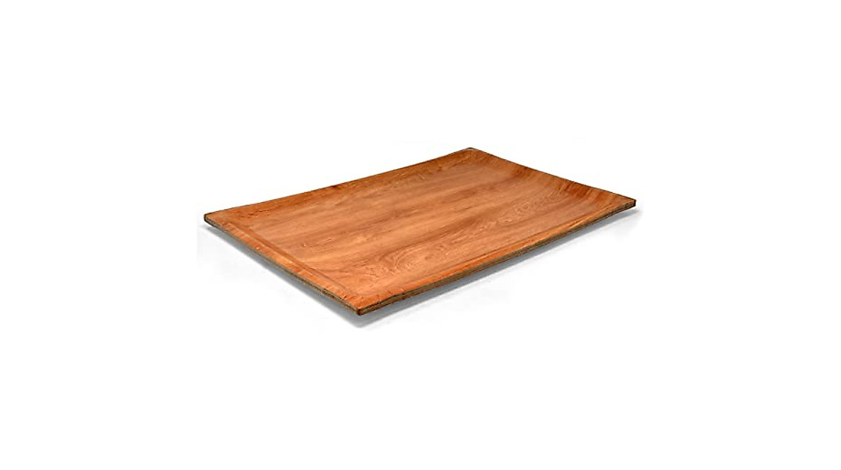 Rustic Brown Wooden Look Trays - 10 Pack