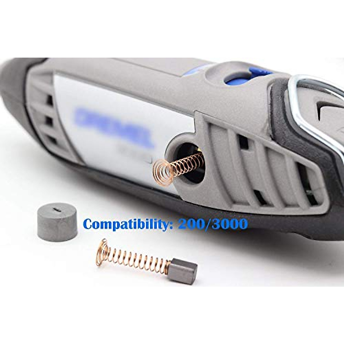 Carbon Motor Brushes Compatible for Dremel 3000 200 - Pack of 2 Pairs
