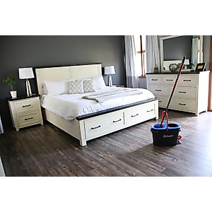 O-Cedar EasyWring RinseClean Microfiber Spin Mop & Bucket Floor Cleaning System with 2 Extra Refills