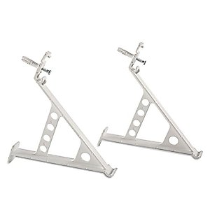 Rubbermaid Direct Mount Non-Adjustable Closet System, Hardware, White, Shoe Rack Brackets, Set of 2 (FG3F58LWWHT)