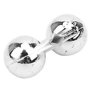 VGEBY 40Pcs ABS Double Rattle, Catfish Rattles Beads Portable Sea Fishing Attractor Bell Beads Accessory for Luring Fish(Silver) Fish Bait bait