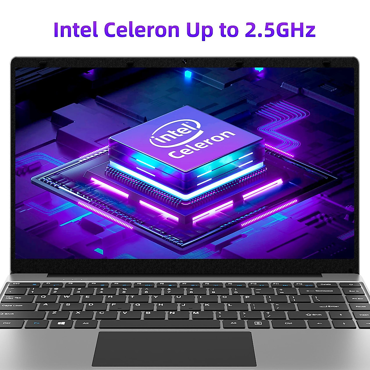 jumper Laptop 14 Inch, Intel Celeron J4105 CPU(Up to 2.5GHz), 12GB LPDDR4 RAM, 256GB SSD Laptops Computer, FHD 1920x1080 Display. (RAM:12GB, SSD:256GB)