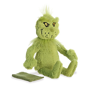 Aurora® Whimsical Dr. Seuss™ Shoulderkin™ Grinch Stuffed Animal - Magical Storytelling - Officially Licensed - Green 7 Inches