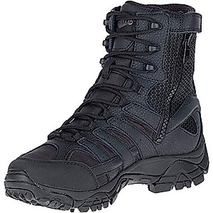 Merrell Men's Moab 2 8" Waterproof Military and Tactical Boot, Black, 14
