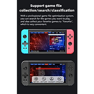 CZT 7-inch Quad-core Game Console Precise Dual Joystick Supports Multiple emulators Built-in 9000 Games Search/Favorites/Save HDMI Output mp3/mp4 Free Protection case