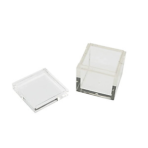 VIGAN 10PCS/Set Acrylic Cases Element Cubes Box For Element Cube Shape Clear Boxes Collection Storage For 10MM 25.4MM Element Cubes (10PCS S(14X14X14MM))