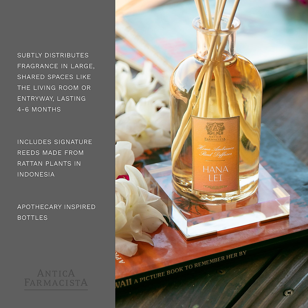 Antica Farmacista Hana Lei Reed Diffuser, 16.9 Fl Oz