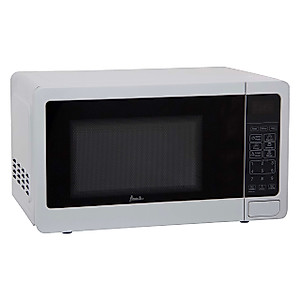 Avanti MT7V0W Microwave Oven 700-Watts Compact with 6 Pre Cooking Settings, Speed Defrost, Electronic Control Panel and Glass Turntable, White