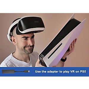 PSVR Camera Adapter for PS5 Console, for Using Playstation VR on Playstation 5, PS4 PSVR Converter Cable