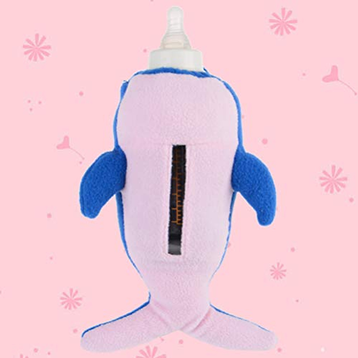 Baby baby feeding bottle cover Bottle Sleeve Covers Cartoon Plush Dolphin Toy Newborn Milk Bottle Warm Holder Nursing Bottle Insulation Cover For Home feeder bottle covers Outdoor infant bottle covers