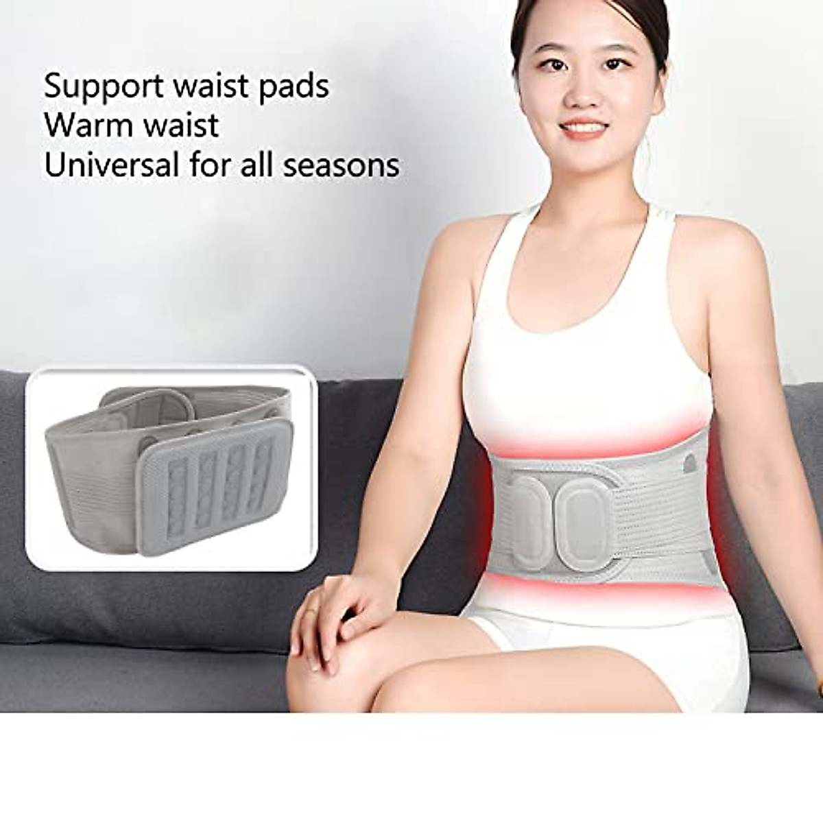 Magnet Waist Belt, High Elastic Compression Waist Support Belt Breathable for Women for Travel