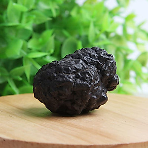 Acxico 2Pcs 30-50g Natural Egypt Black Diamond Quartz Crystal Specimen Raw Stone Decorate