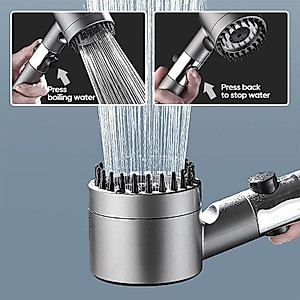Iondrops Showerhead - 2024 Best Drivse Ion Drops Showerhead, German Multifunctional Massage Shower, Adjustables Pressure Turbocharge Handheld Shower Head With 10 Pcs Filter (10 Filter)