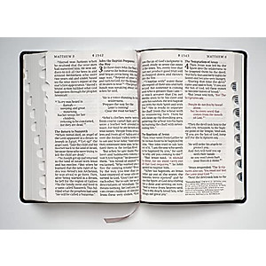NLT Super Giant Print Bible, Filament Enabled (LeatherLike, Black, Indexed, Red Letter)