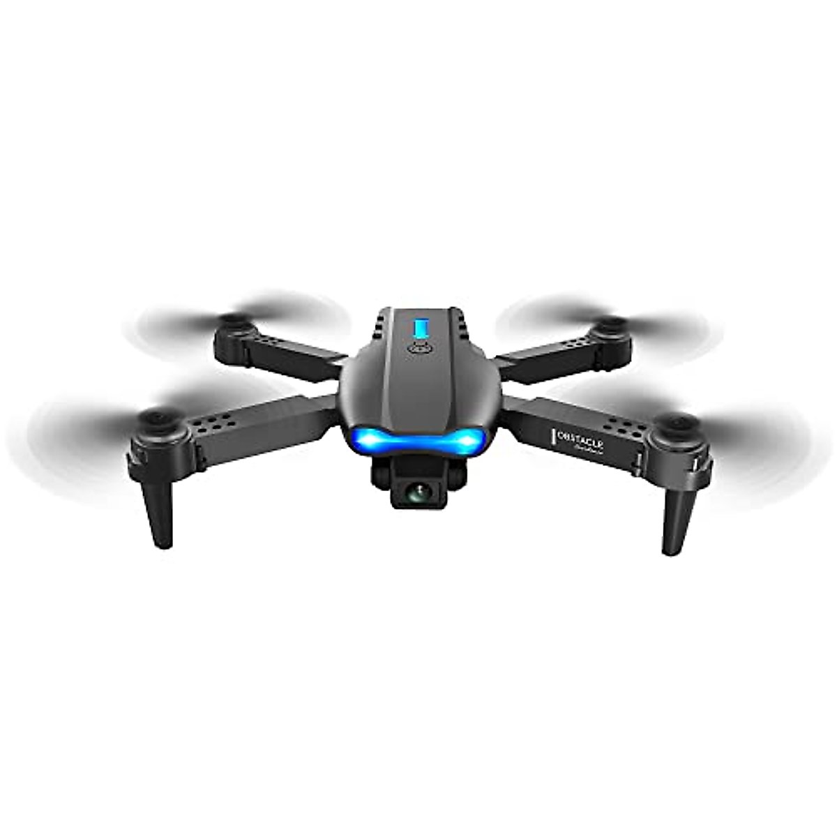 HOTOSYY UAV with dual cameras, portable, three sided obstacle avoidance, one touch takeoff/landing, fixed altitude, 360 degree rollover function (black)