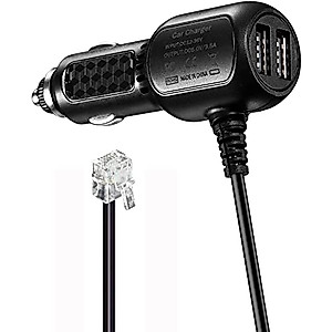 Escort Passport RJ11 Radar Detector Cable Wire with Dual USB Port for Escort IX EX Max 360C Redline 360c Max 3 ixc Solo Passport,Uniden R3 R7 R1 Power Adapter