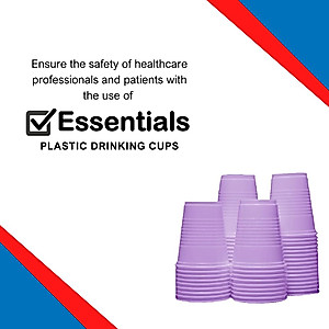 Essentials Healthcare Products Essentials Plastic Drinking Cups; Lavender 5 ounce drinking cups; One case of 1000 cups
