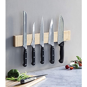 Lacor Magnetic Stand Knives with Rubber Wood 33 cm