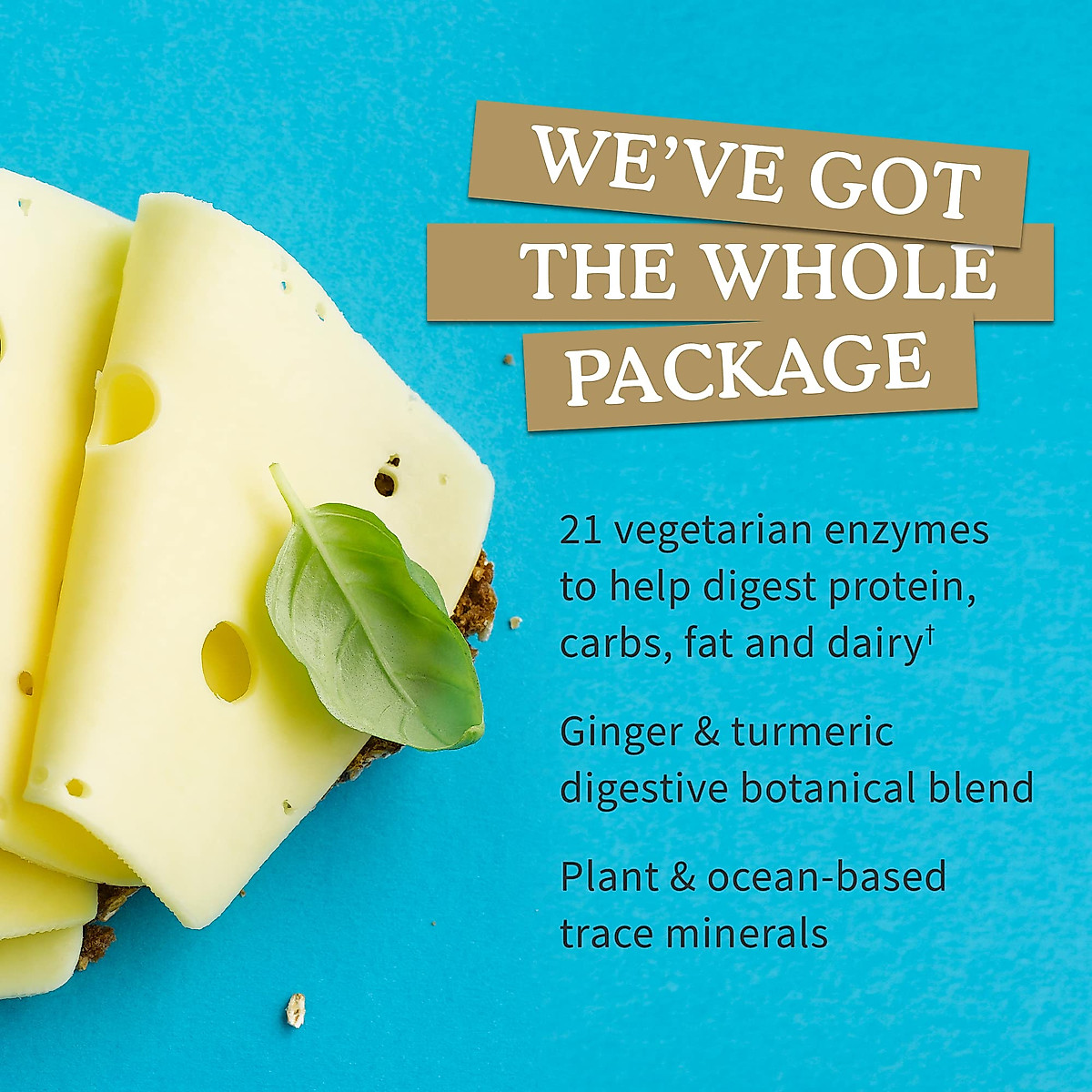 Garden of Life Vegetarian Digestive Supplement - Omega Zyme Ultra Enzyme Blend for Digestion, Bloating, Gas, and IBS, 180 Capsules