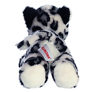 Aurora® Adorable Mini Flopsie™ Snow Leopard Stuffed Animal - Playful Ease - Timeless Companions - Gray 8 Inches