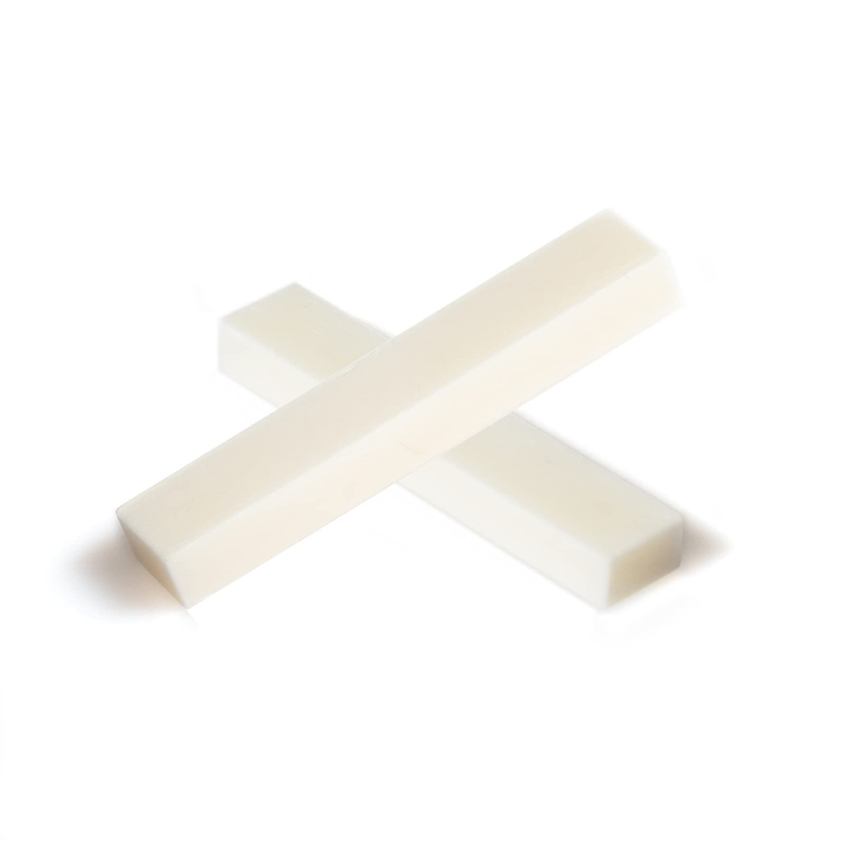 Cheerock 6Pcs Guitar Bone Nuts, Blank Guitar Bridge Saddle and Nut, Pure Bone Nut for Electric Bass Acoustic Classical Guitar Mandolin Banjo Ukulele DIY