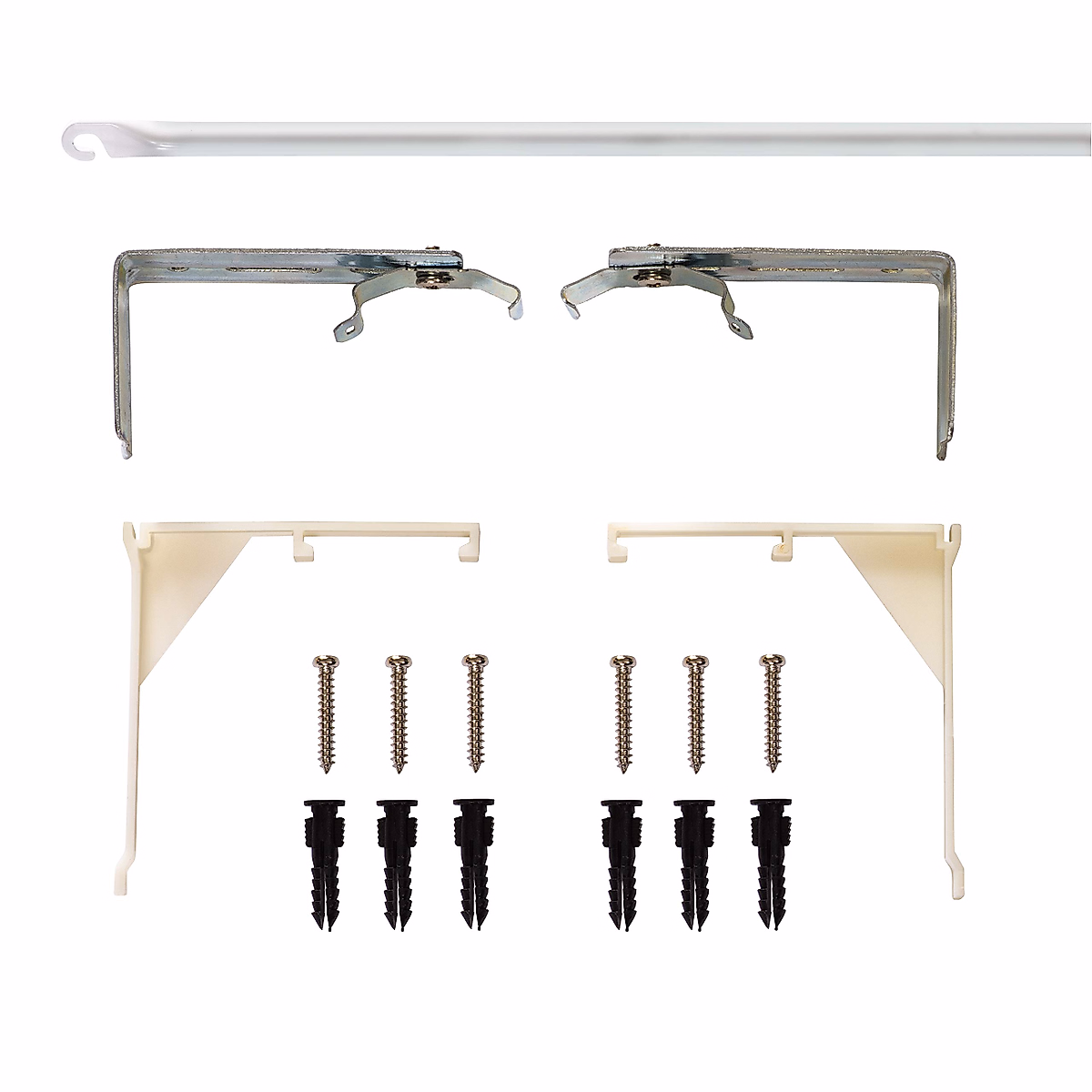 LOTUS & WINDOWARE Smooth Curved Vertical, 66 by 84-Inch, White