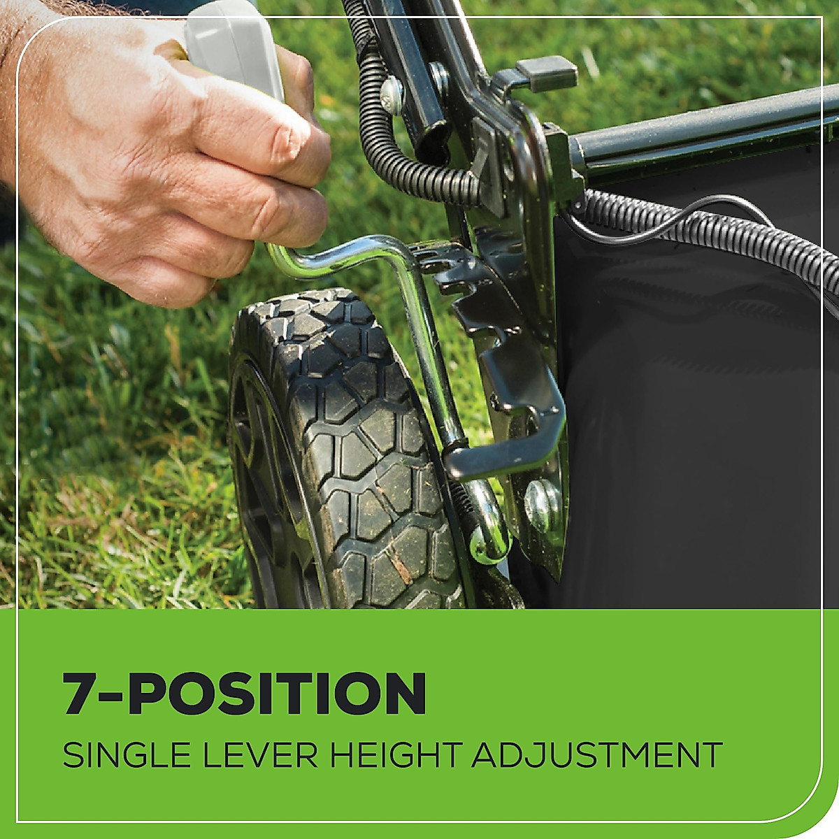 Greenworks LMF413 Inch 40V Cordless Brushless Lawn, 21" Mower (5.0Ah), Green