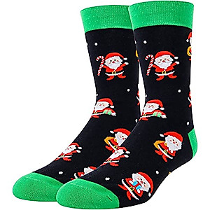 HAPPYPOP Funny Christmas Socks for Men Boys Holiday Socks Gingerbread Socks, Gingerbread Gifts Stocking Stuffers for Teen Boys Secret Santa Gifts Christmas Gifts