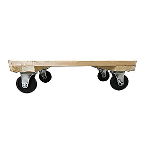 Shepherd Hardware 9854 Solid Wood Plant Dolly, 12-Inch x 18-Inch, 360-lb Load Capacity