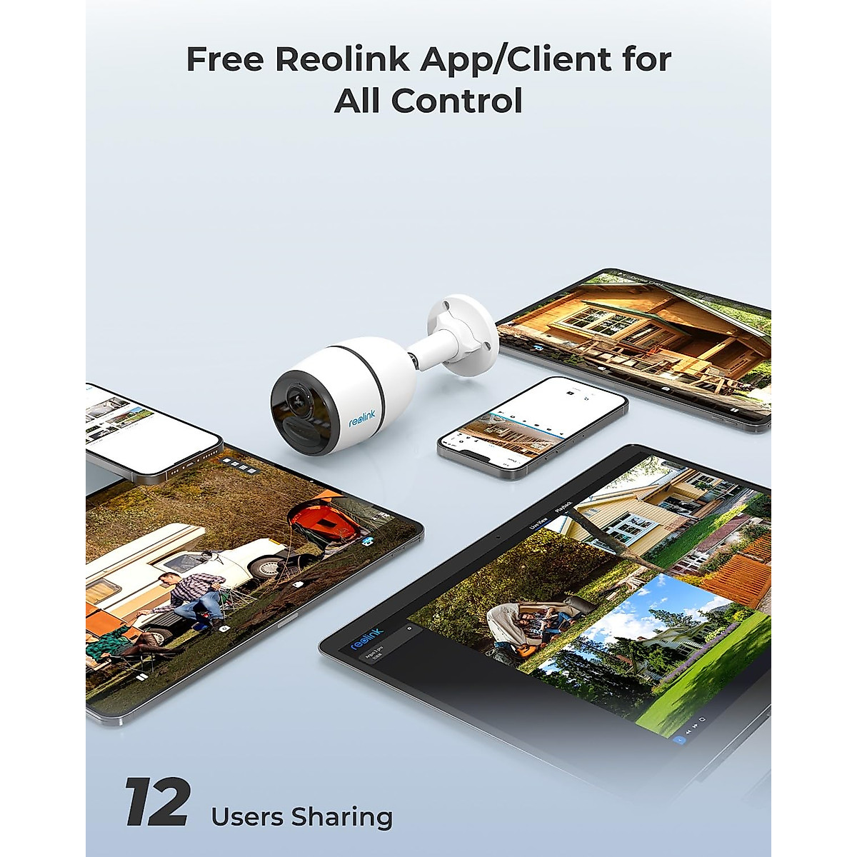 REOLINK 4G Camera Go Plus 2 Pack Bundle, 3G/4G LTE Security Camera 2K with Person/Vehicle Detection, No WiFi Security Camera, Solar Powered, 4MP Night Vision, Waterproof, Local & Cloud Storage