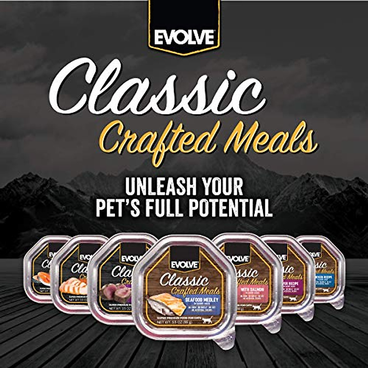 Evolve Classic Crafted Meals Chicken Recipe Cat Food (Pack of 15)