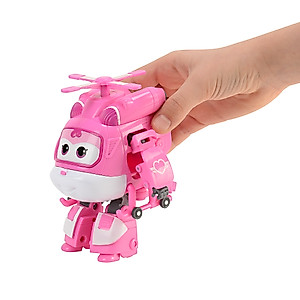 Super Wings Transformer Toys, 5 in Dizzy Transforming Airplane Toys, 2-in-1 Mode Action Figures, Plane to Robot, Preschool Gift Transformer Figures Toys for Boys Girls Kids Age 3 4 5 6 7 8+
