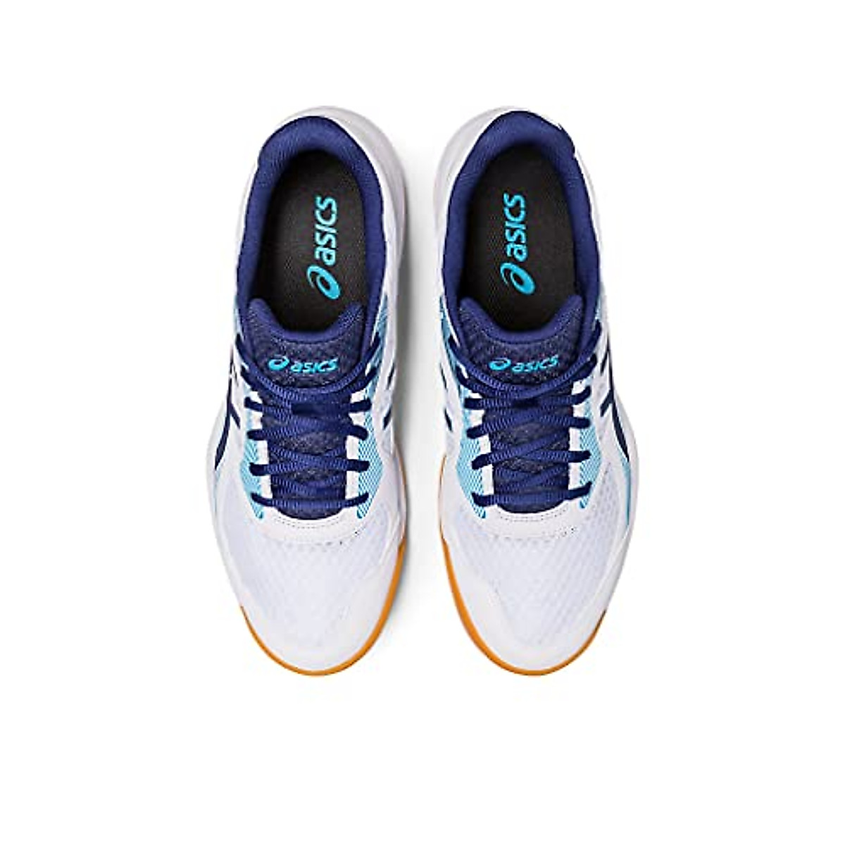 ASICS Men's Upcourt 5 Court Shoes, 9, White/Indigo Blue