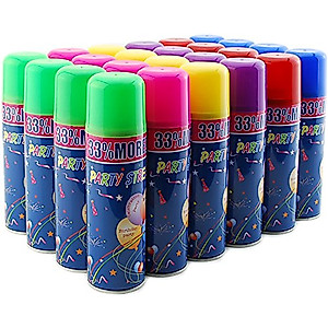 48 Pack Wholesale Lot: Party Crazy String Streamer Spray Cans Wholesale Lot