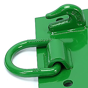 HECASA Tractor Bucket Hook Grab Hooks Compatible with John Deere Compact Tractor 1025R 2032R 3320 2520 Tractor Bucket Hooks D Rings Bolt on Heavy Duty
