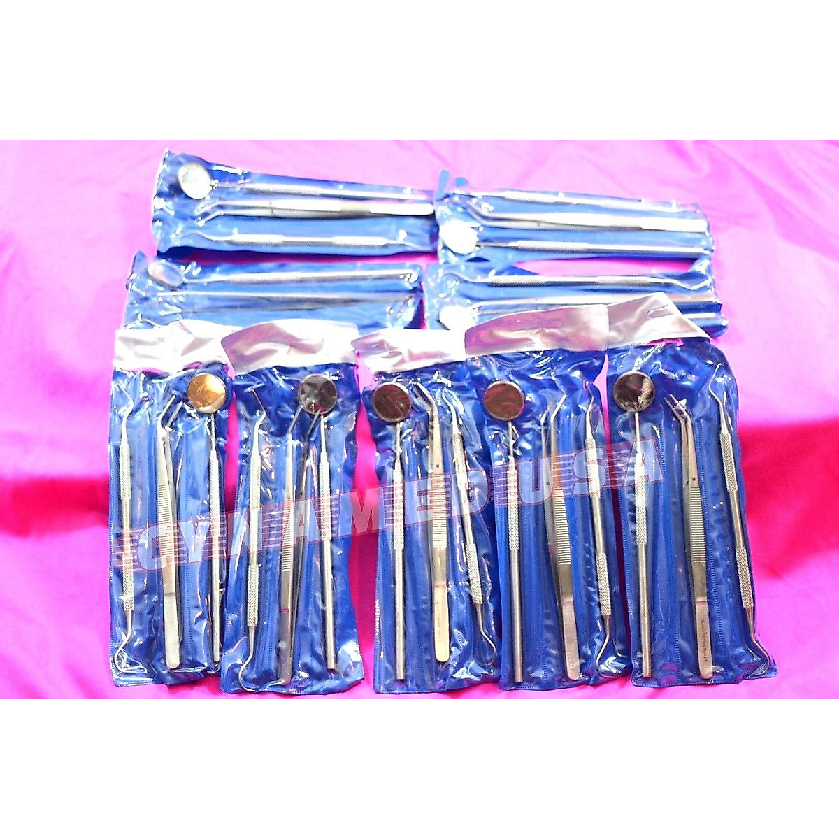 New German Stainless 45 Instruments Basic Dental Set Mirror Explorer College plier 16 of EA