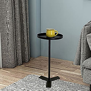 SLNFXC Mini Shelf Living Room Bedside Sofa Side Table Simple Round Tea Table (Color : D)