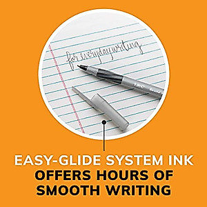 BIC Round Stic Grip Xtra Comfort Black Ballpoint Pens, Medium Point (1.2mm), 36-Count Pack, Perfect Writing Pens With Soft Grip for Superb Comfort and Control