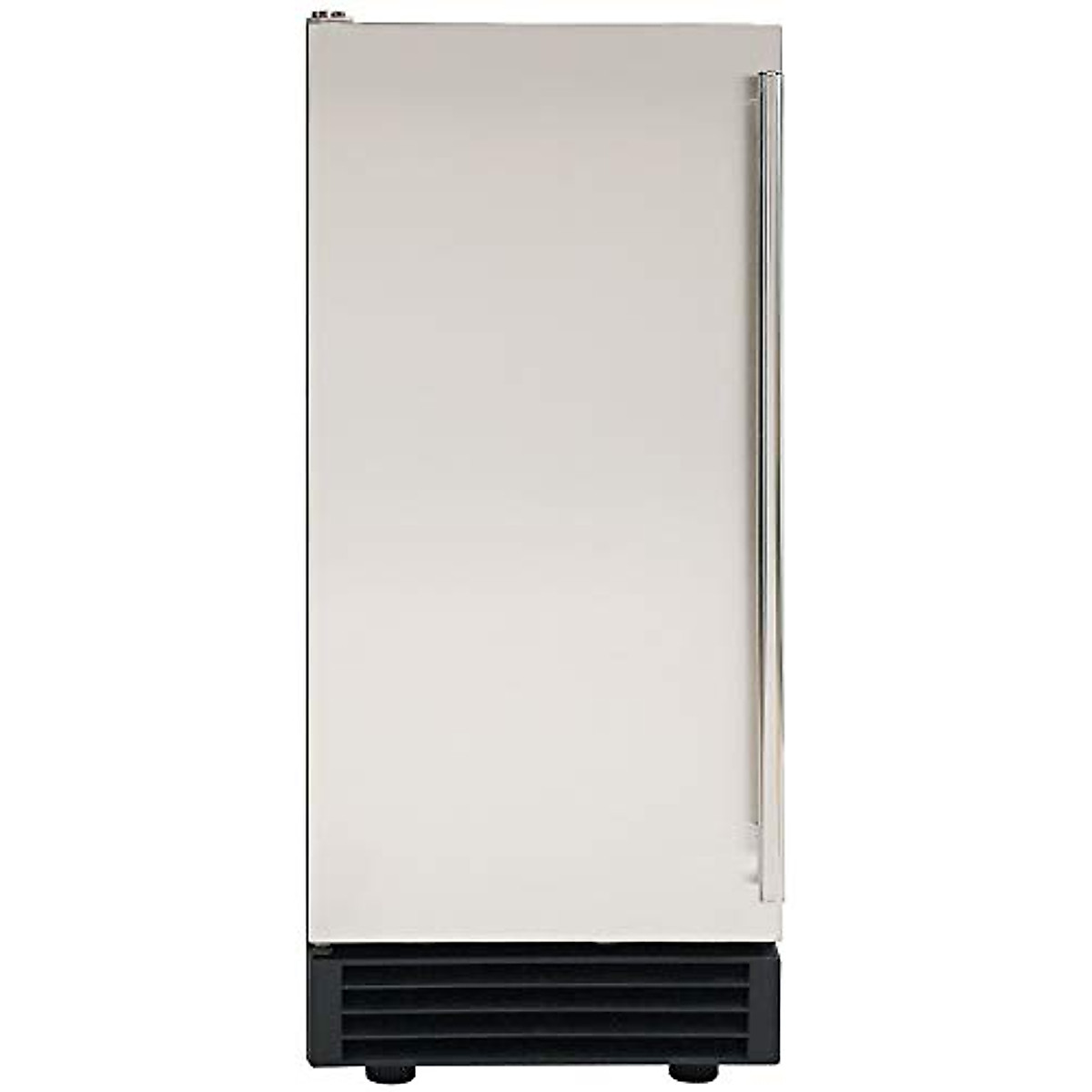 DUURA DI50P 65Lb Premium Clear Ice Cube Maker Machine with Drain Pump Blue LED and Energy Star Built-In Undercounter or Freestanding Household Residential or Commercial Use, 15 Inch Wide, Silver