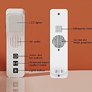 (2 Pack) Plug in Air Purifier for Home, Mini Portable Air Purifier Best for Home Office Car Room Bedrooms Toilets