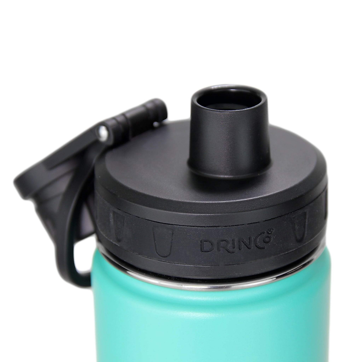 DRINCO Stainless Steel Water Bottle Spout Lid Vacuum Insulated Double Wall Water Bottle Wide Mouth (40oz 32oz 22oz 18oz 14oz) Leak Proof Keeps Cold or Hot (22 oz, 22oz Ombre Fuschia Teal)